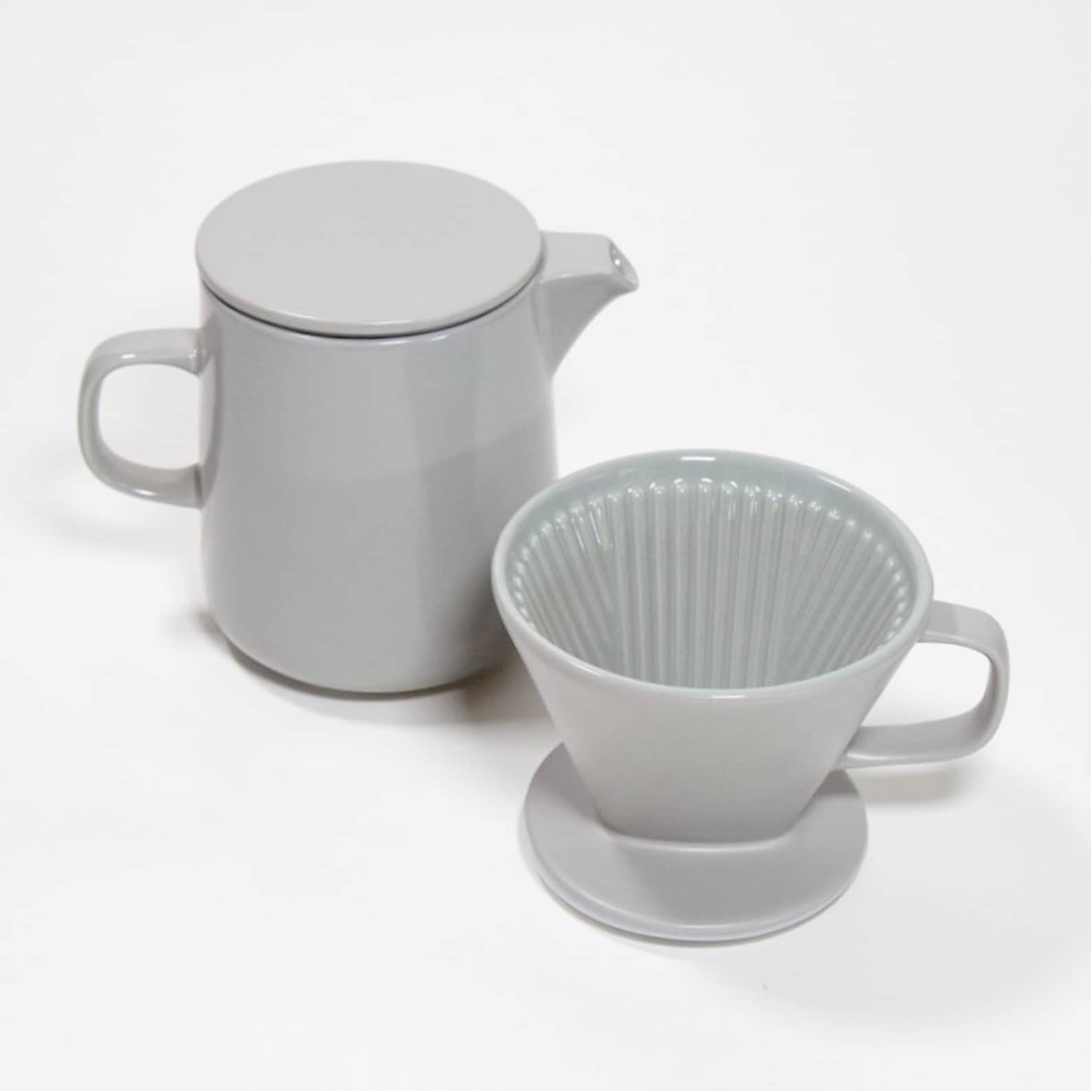 Ceramic Pour Over Coffee Set / Minimal Coffee Dripper/ Coffee Gift Set ...