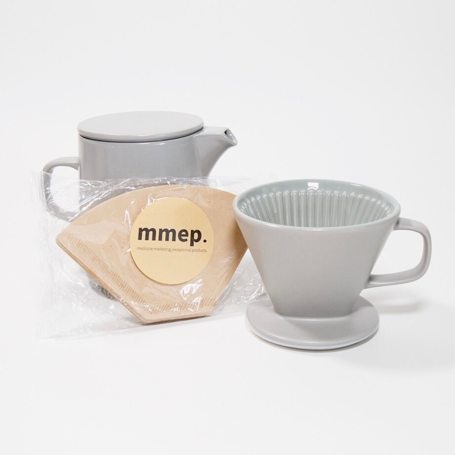 Ceramic Pour Over Coffee Set / Minimal Coffee Dripper/ Coffee Gift Set ...