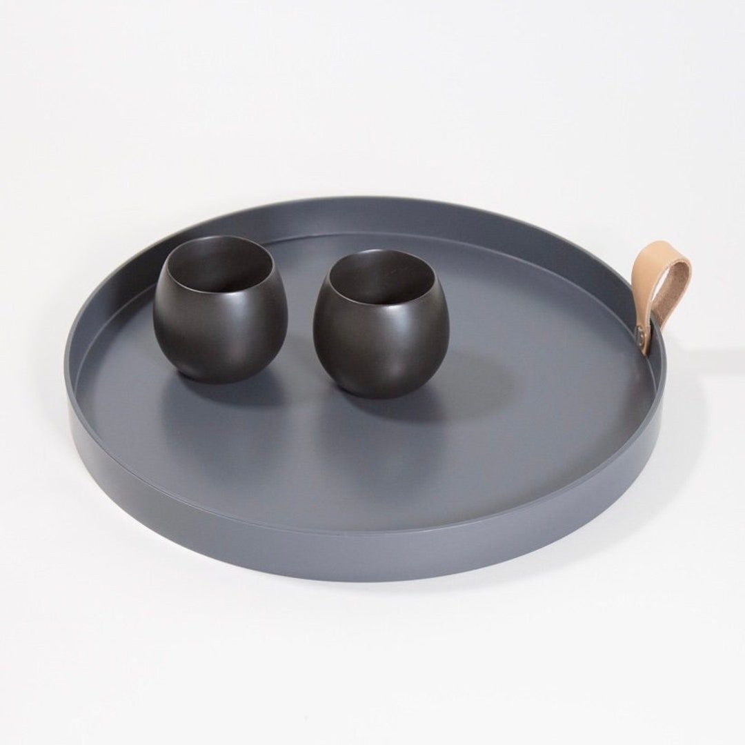 Minimalist Decorative Tray With Leather Strap/catchall Tray/vanity Tray ...
