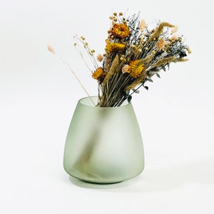 Modern Minimalist Frosted Glass Vase in Matte Finish | Modern Living ...