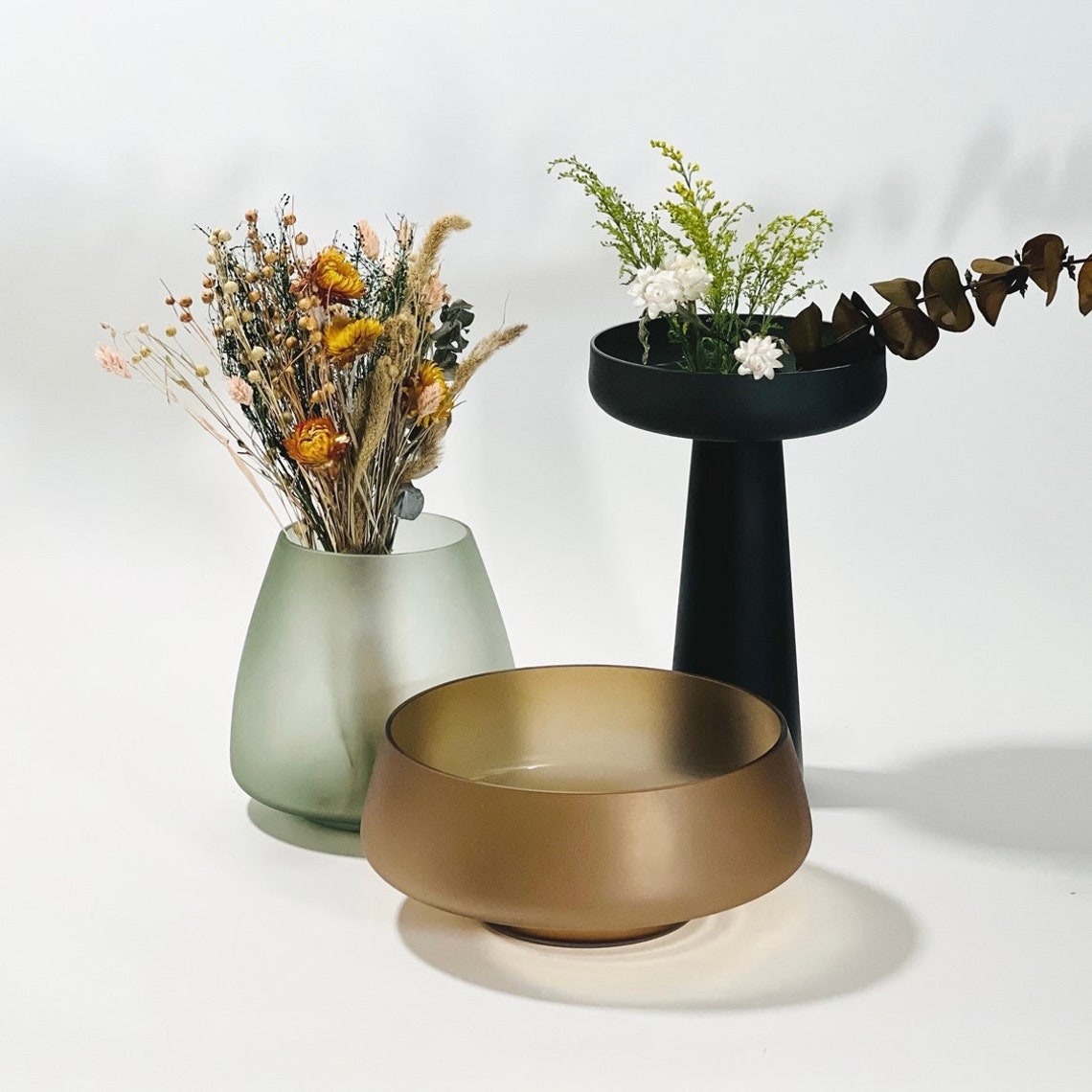 Modern Minimalist Frosted Glass Vase in Matte Finish Modern - Etsy