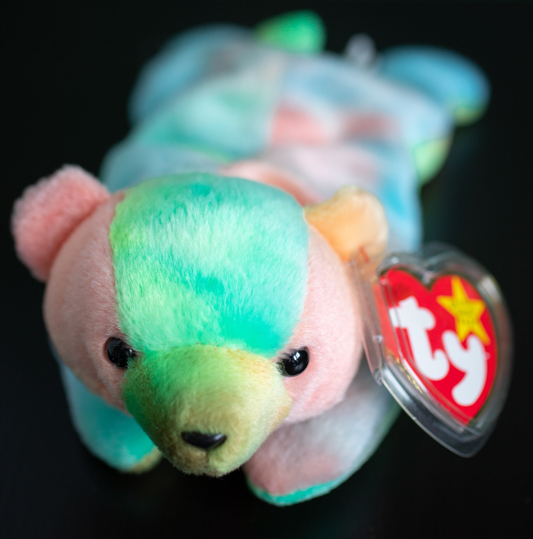 TY Beanie Baby ~ Retired ~ SAMMY the Bear ~ Beanie Babies ~ Tie dye ...