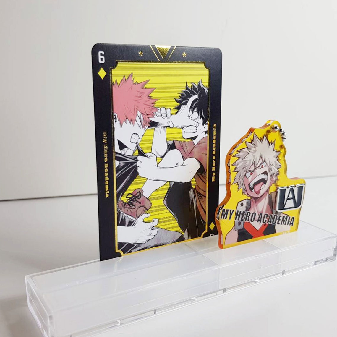 2 Pcs. MHA Card with foil stamping/My Hero Academia Exhibition | Etsy