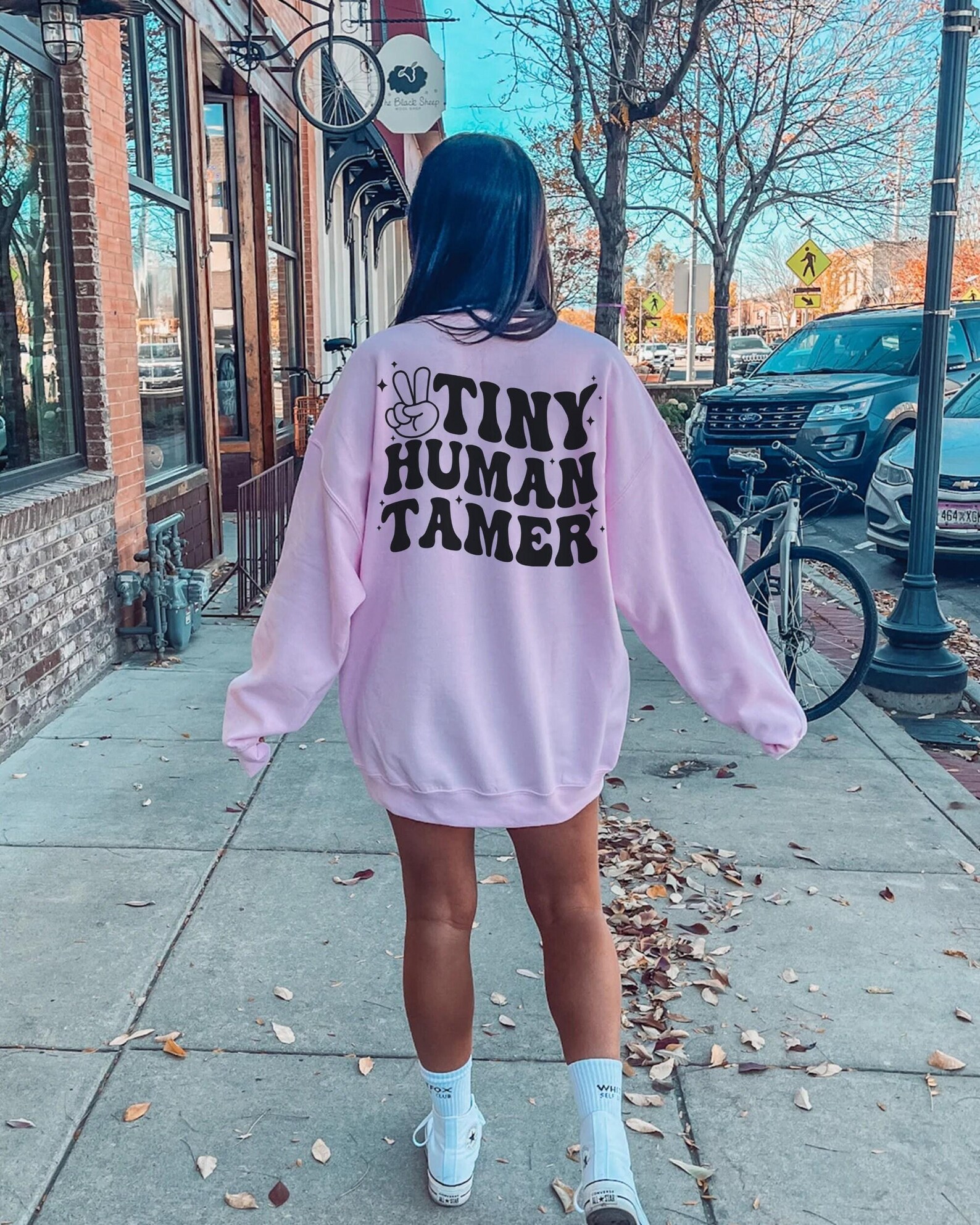 Tiny Human Tamer Sweatshirt Mama Hoodie Mama Crewneck Funny Mom Shirt ...