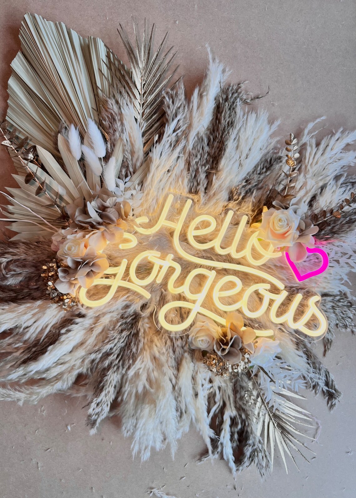 Pampas Cloud & Neon Sign | Pampas Neon Sign | Home Decor | Pampas Cloud ...