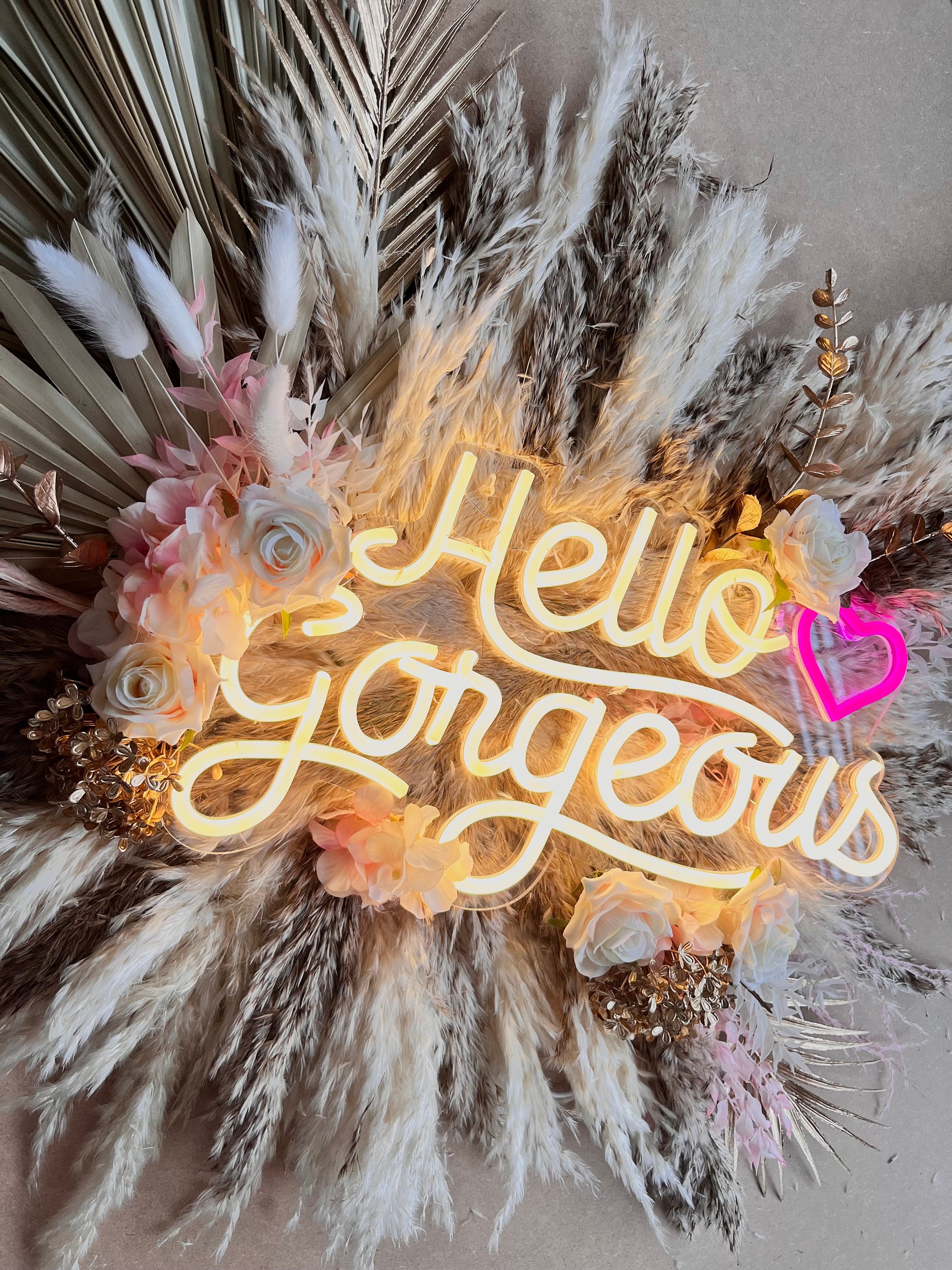 Pampas Cloud & Neon Sign | Pampas Neon Sign | Home Decor | Pampas Cloud ...