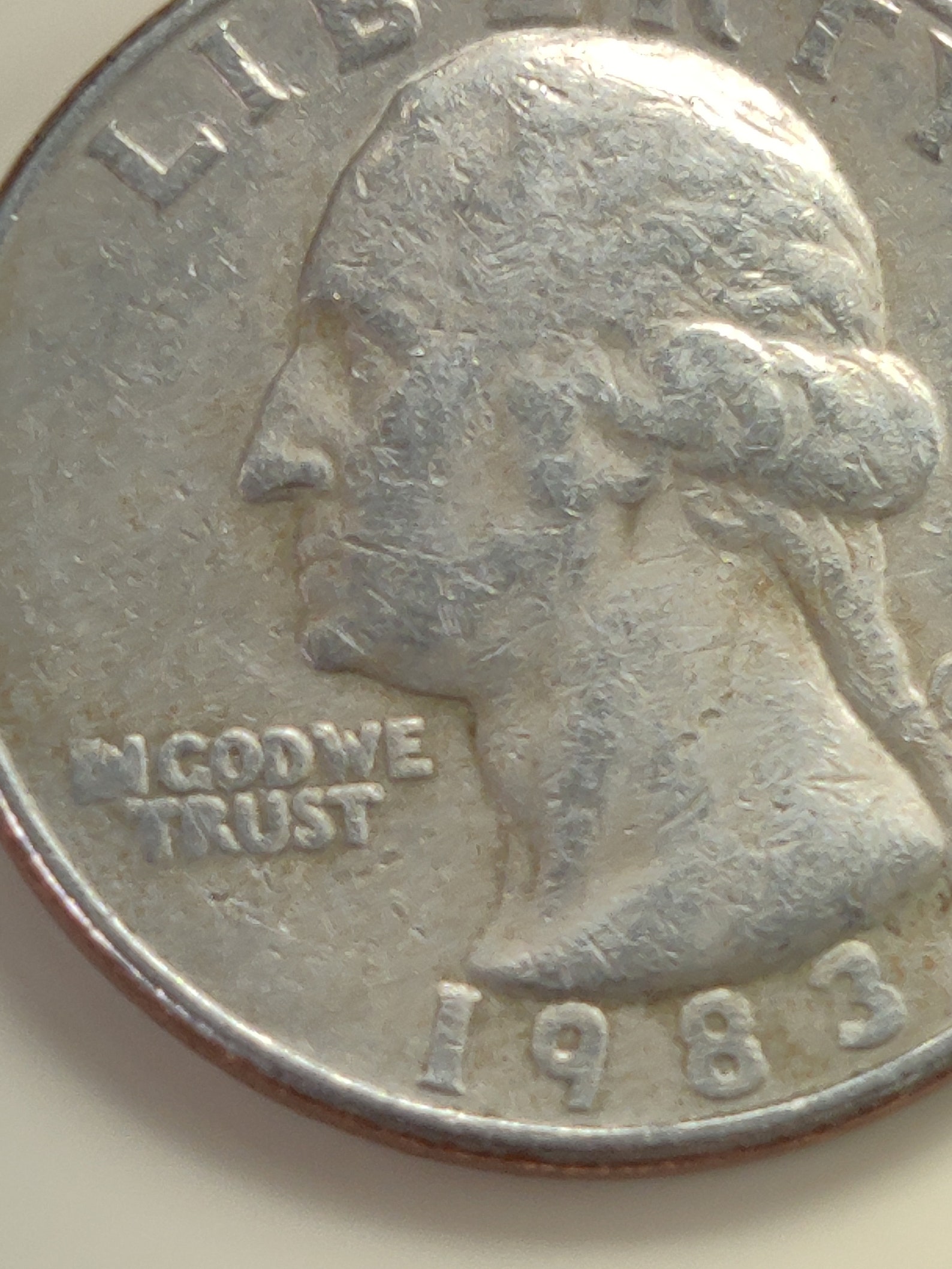 1983 D Quarter Rare Multiple Errors Coin Miss Spelling Error | Etsy