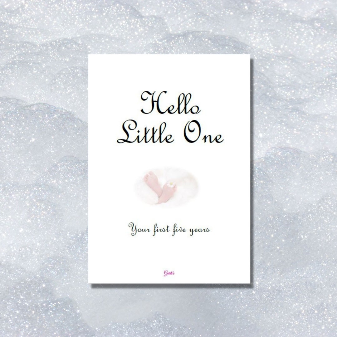 Printable, Hello Little One, Baby Journal, Baby Keepsake, Welcome to ...