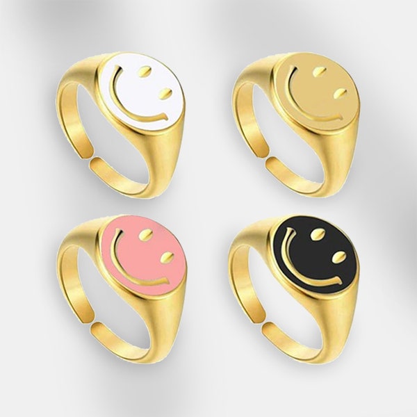 Smiley Ring - Etsy