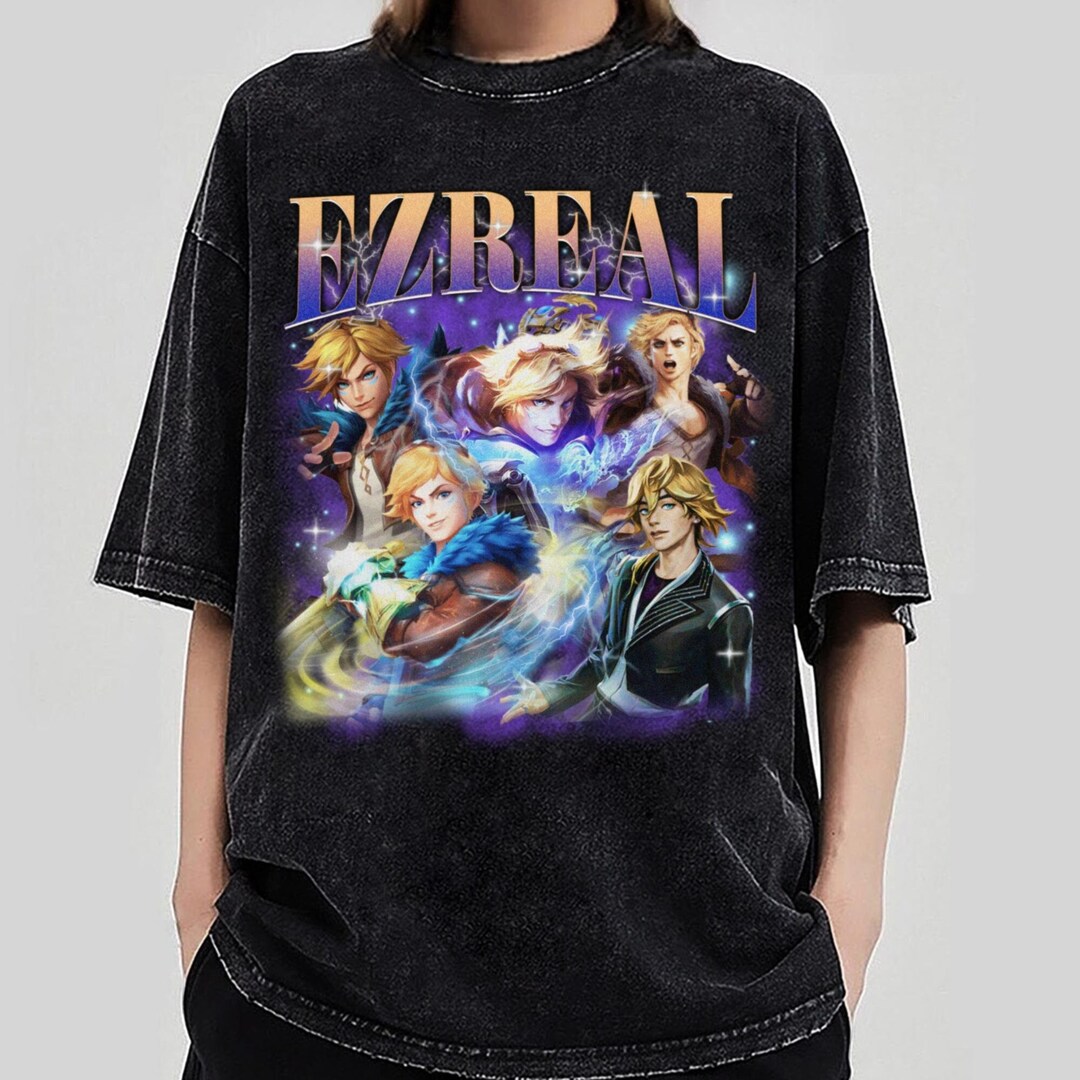 Ezreal Arcane Bootleg Shirt Png Vintage Streetwear League of Legends ...