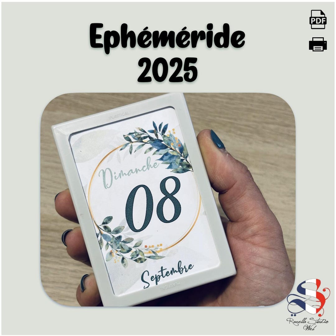 Recharge bloc éphéméride, calendrier mural téléchargeable, éphéméride à télécharger, bloc ...