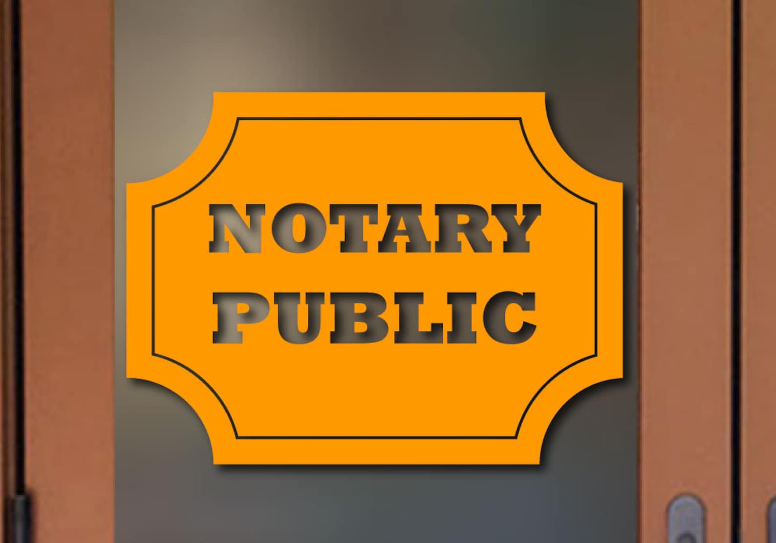 Notary Public Sign for Shop Vinyl Many Colors and Sizes | Etsy
