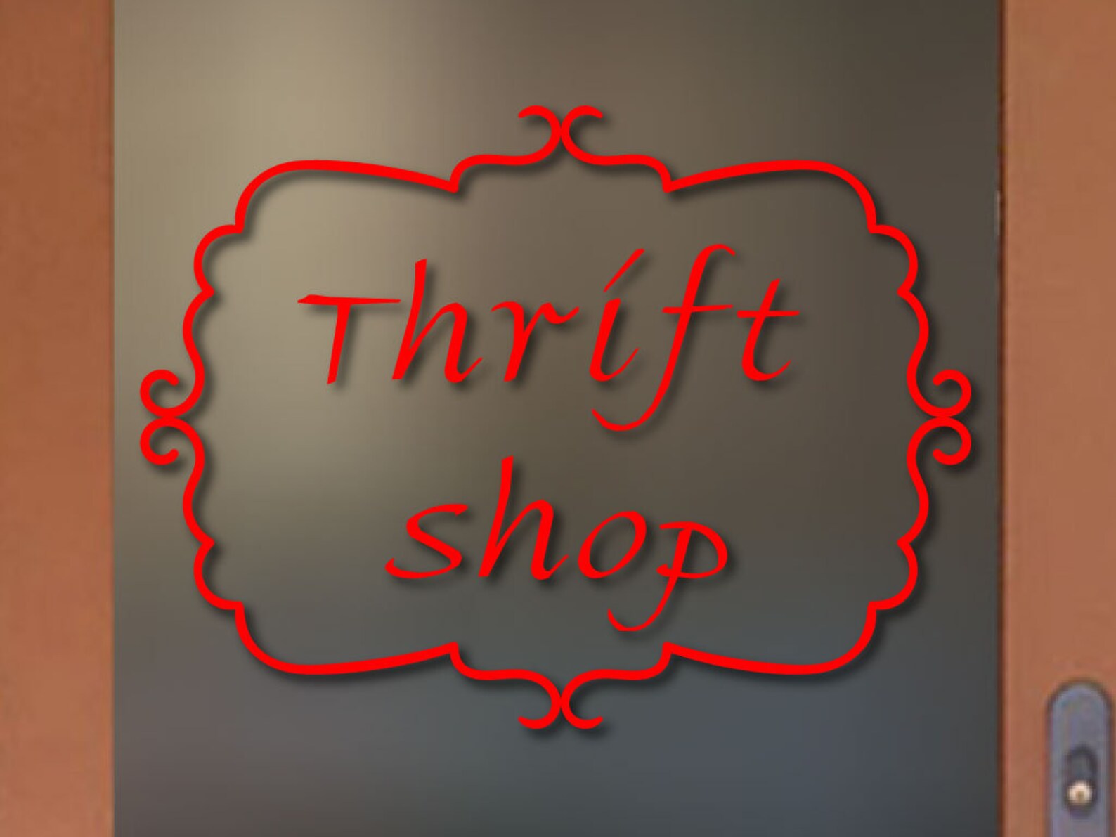 Thrift Shop Decal Sign For Shop Vinyl Many Colors And Sizes Etsy