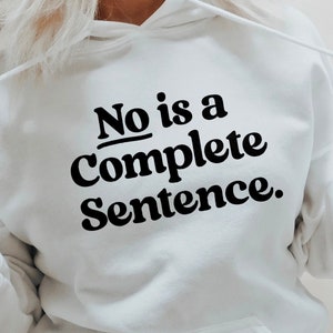 SVG PNG No is a Complete Sentence, Healthy Boundaries Mental Health ...