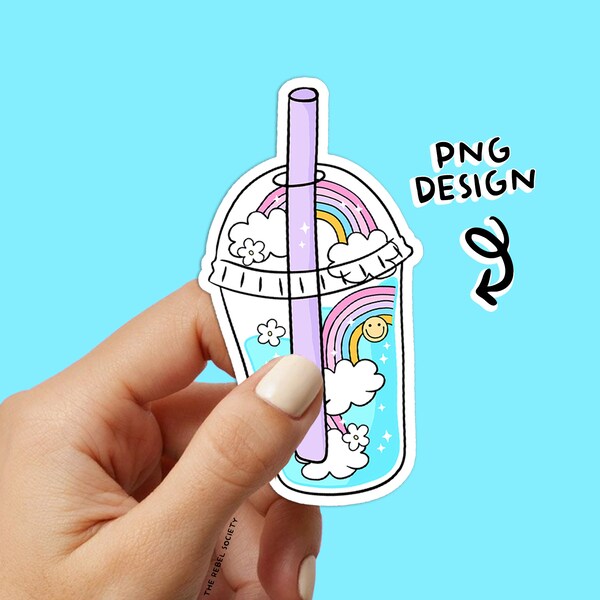 Boba Tea Smiley Face - Etsy