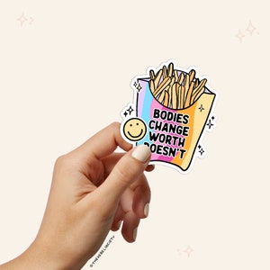 Body Positive PNG Trendy PNG, Bodies Change Worth Doesn't PNG ...