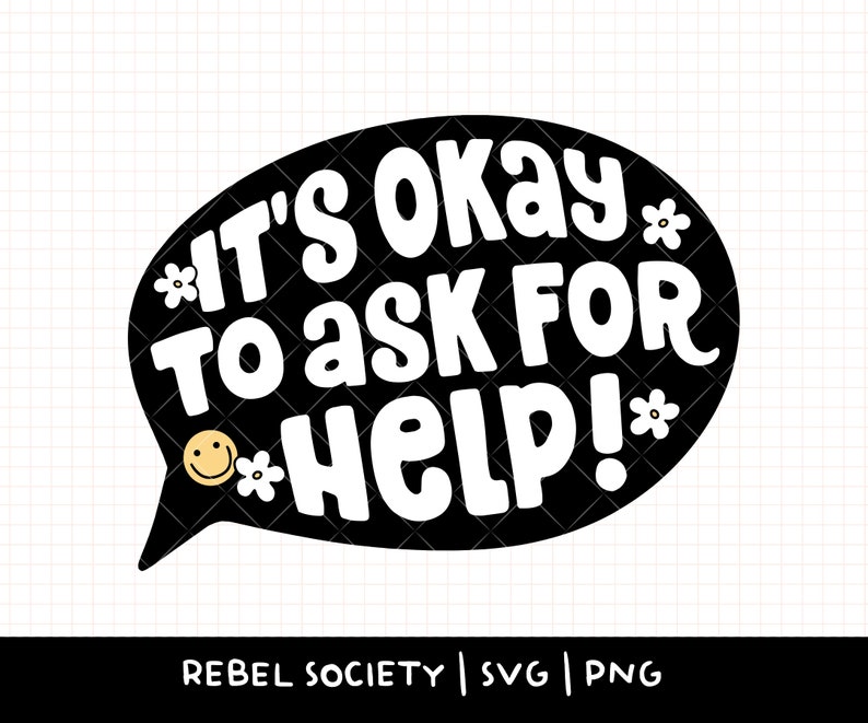 It's Okay to Ask for Help SVG Probably Anxious Trendy - Etsy