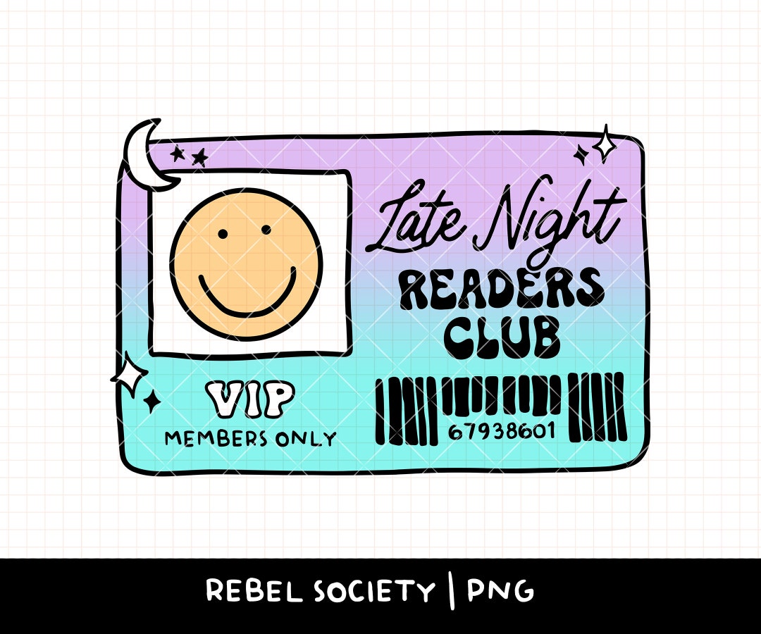 Late Night Readers Club PNG Trendy PNG Hot Girls Read Smut, Reading PNG ...