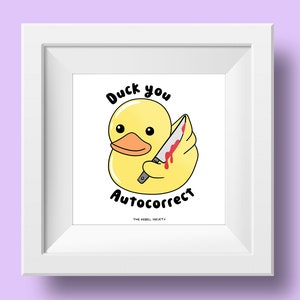 Duck You Autocorrect SVG Popular Svg's Trendy SVG Yellow Rubber Duckie ...