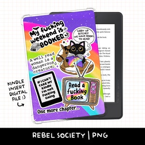 Kindle Case Collage Style INSERT PNG File - Printable E-reader File ...