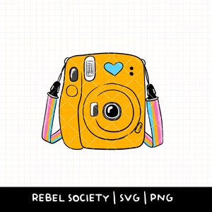 Cute Mini Cameras SVG Trendy SVG Camera Vector File, Rainbow Social ...