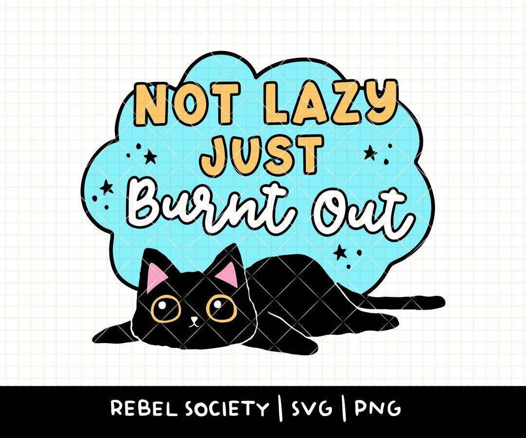 Not Lazy Just Burnt Out SVG, Battery Low Selectively Social Introvert ...