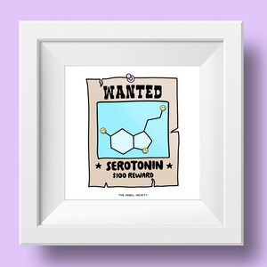 Wanted Serotonin Poster SVG Serotonin Deficiency Club Trendy SVG ...