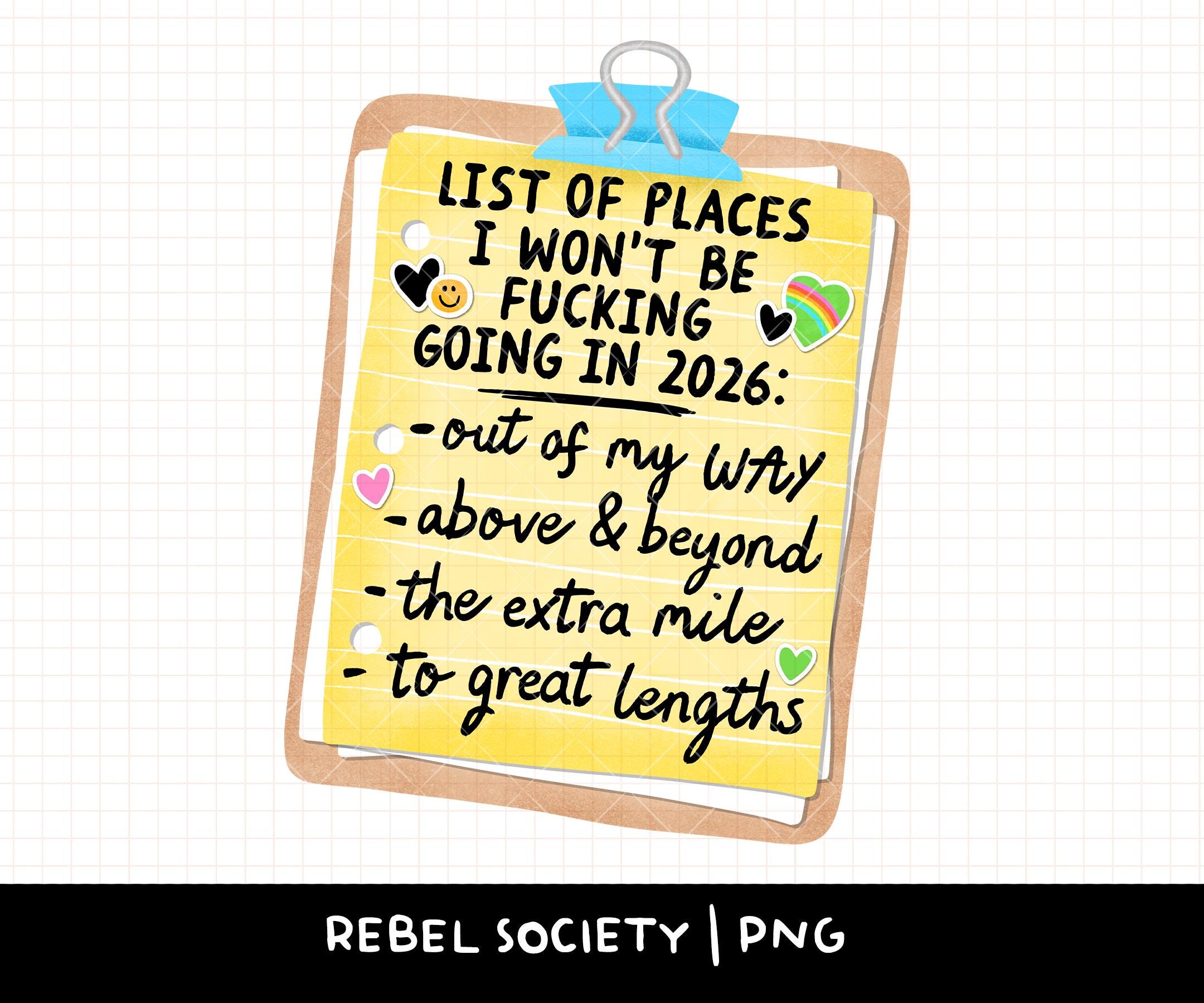 List of Places I Won't Be Going PNG Cougar Puberty Mental Health ...