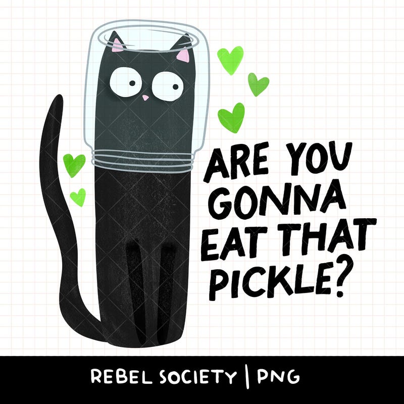 Cat in a Jar Png - Etsy