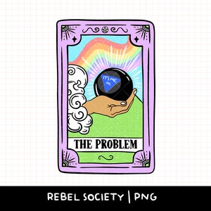 The Problem Magic 8 Ball Tarot Card PNG Gossip Pentagram Pentacle ...