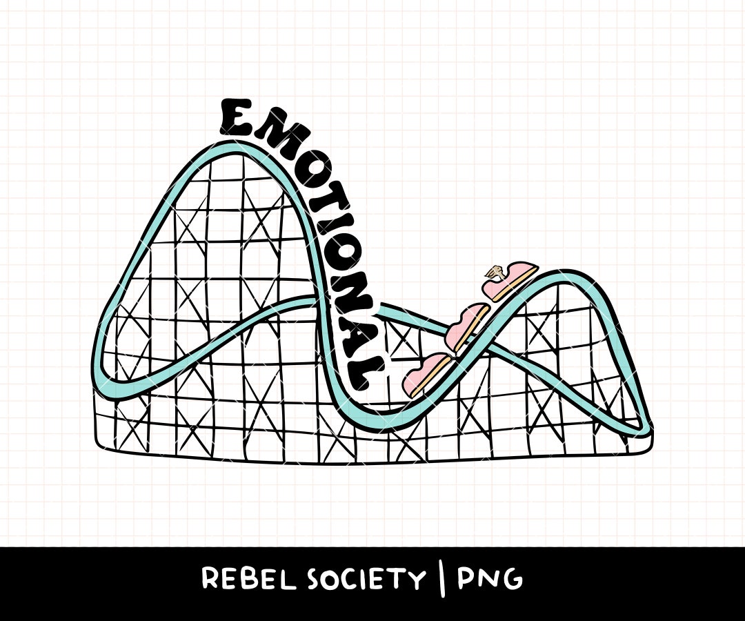 Emotional Rollercoaster PNG, Trendy Png, Feel Your Feelings PNG, Cute ...