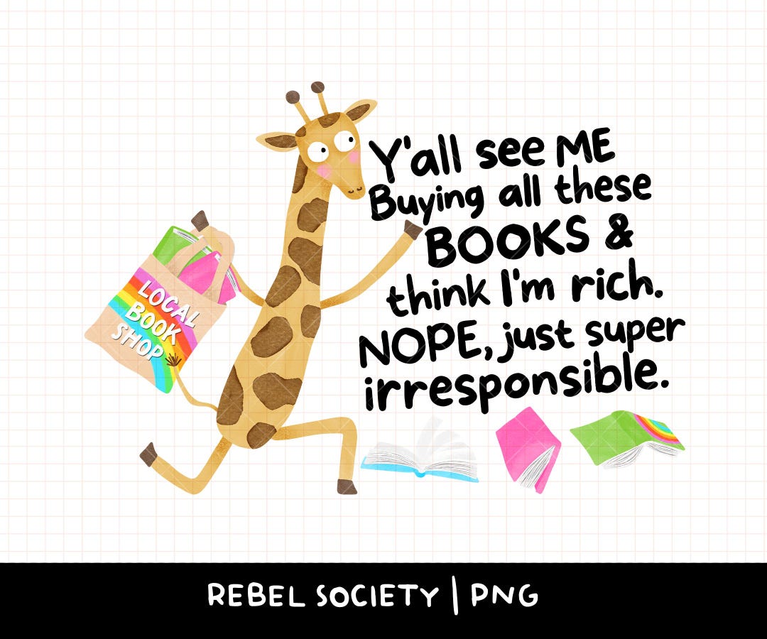 Snarky Bookish PNG Books Late Night Reader Kindle Sticker Design ...