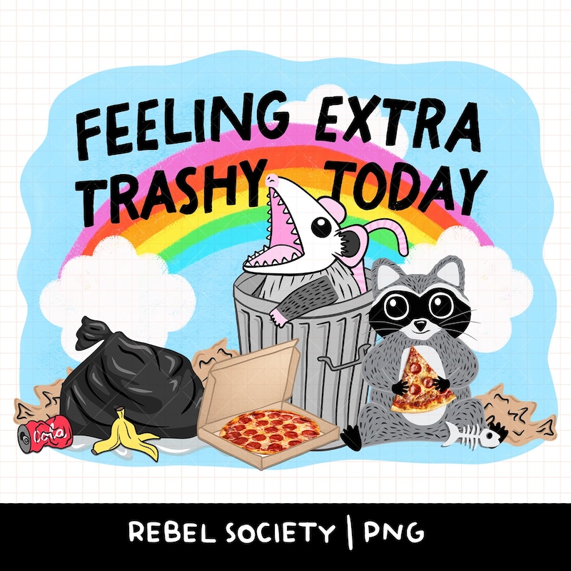 Cute Raccoon and Opossum - Etsy