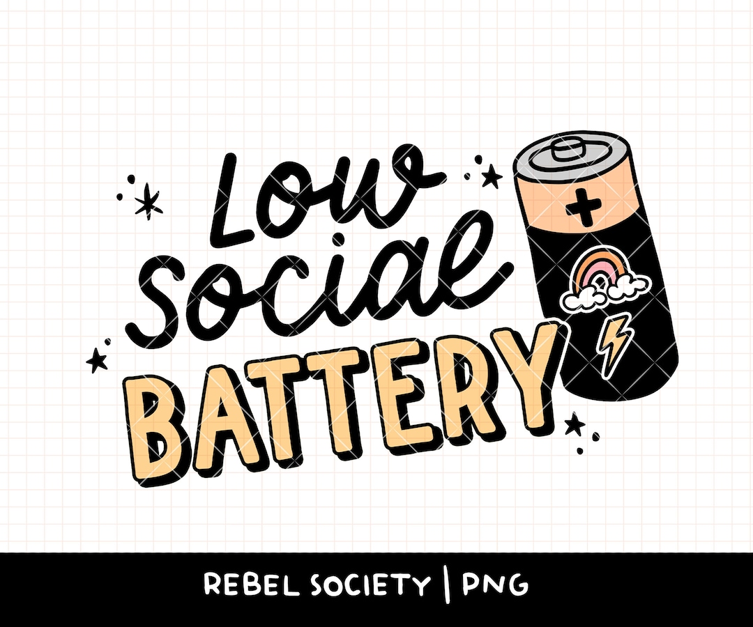 Social Battery Low PNG, I Hate People Pastel Selectively Social ...