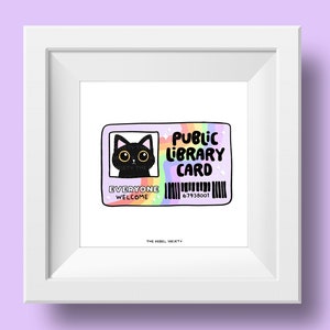 Library Card PNG Black Cat Support Local Library Trendy PNG Reading ...
