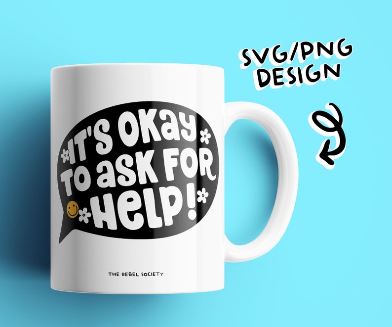 It's Okay to Ask for Help SVG Probably Anxious Trendy - Etsy