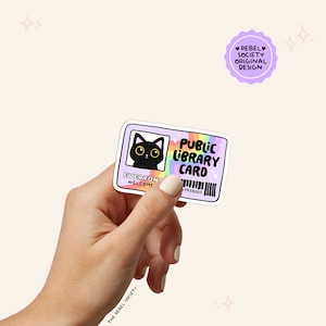 Library Card PNG Black Cat Support Local Library Trendy PNG Reading ...