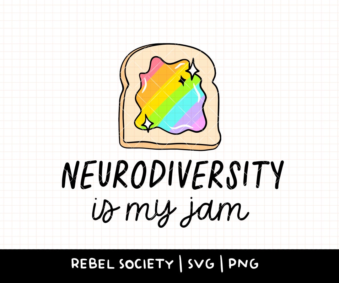 Neurodiversity is My Jam SVG Invisible Illness Club, Trendy SVG ...