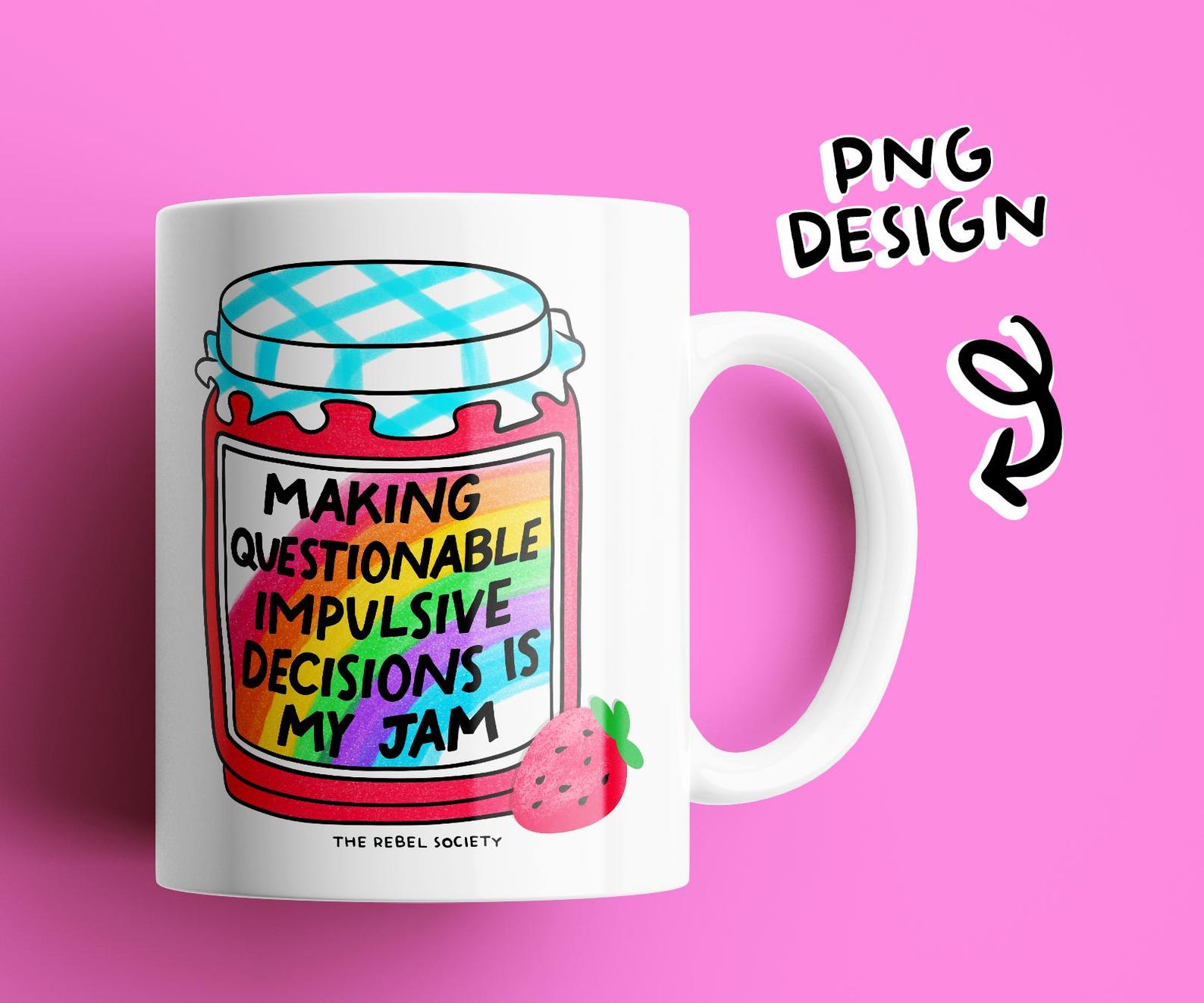Impulsive Adhd PNG Design Hand Illustrated Snarky Sarcastic Side Quest ...