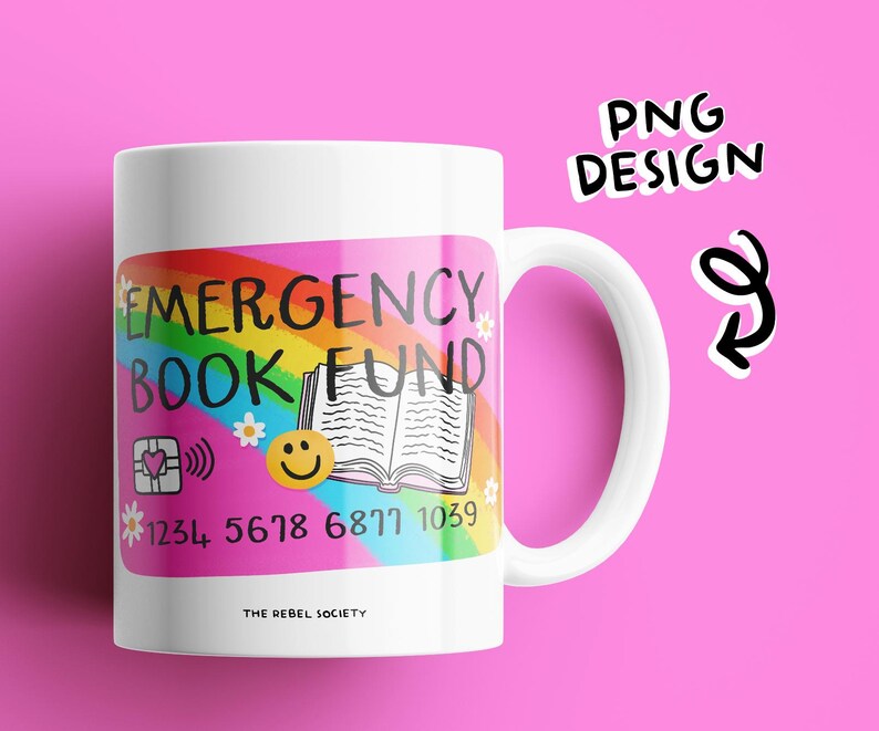 Emergency Book Fund Bookish Credit Card PNG Books Kindle Sticker ...