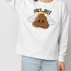 Holy Shit Poop Emoji PNG Funny Cute Sarcastic Sticker Designs Popular T ...