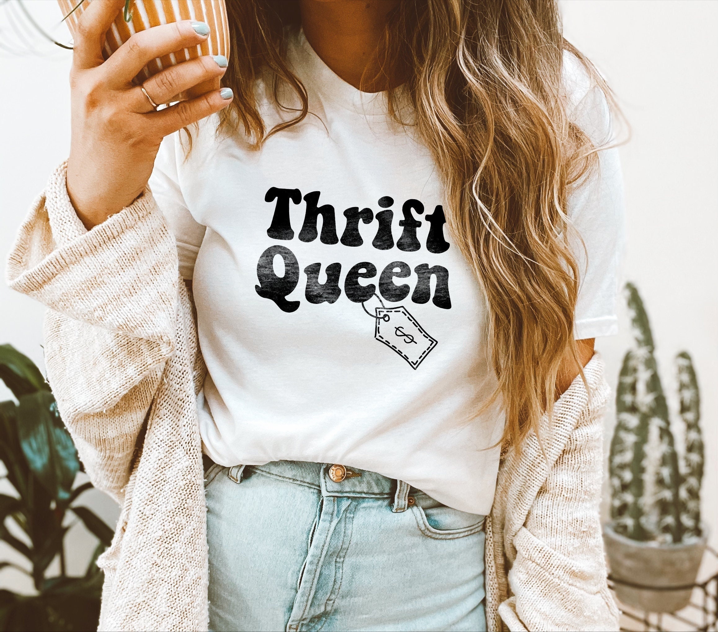 SVG PNG Thrift Queen Thrifting is My Therapy I'd - Etsy
