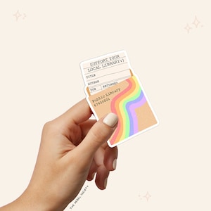 Support Your Local Library Retro Vintage Library Card PNG Trendy PNG ...