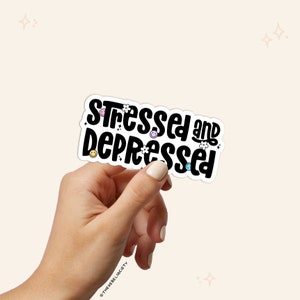 Stressed and Depressed SVG, Saddie Still a Baddie SVG Sad Antisocial ...