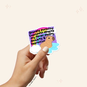 Anxious Capybara PNG Trendy Anxiety Depression PNG Designs Mental ...