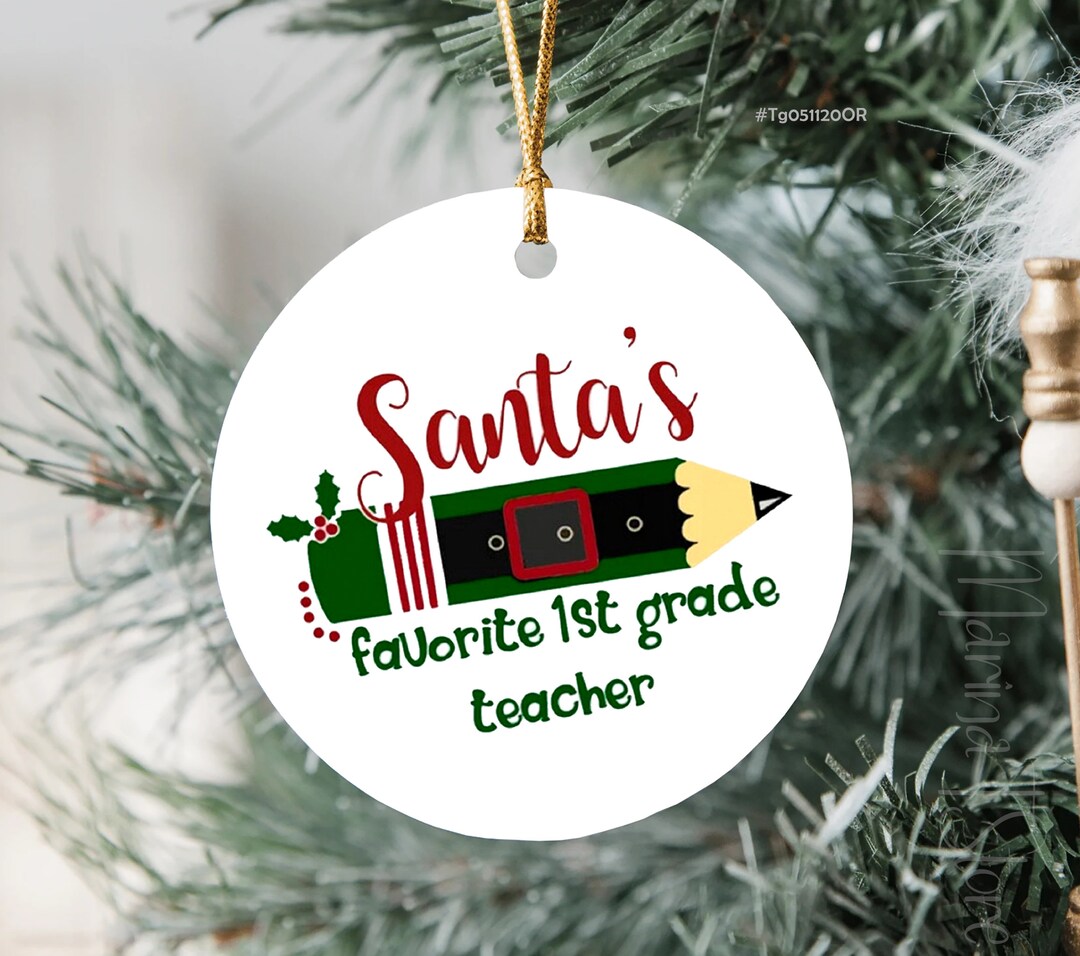 Santa's Favorite Teacher, First Second Third Fourth Grade Teacher ...
