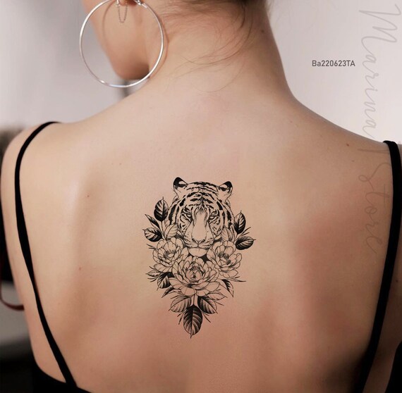 Tiger Tattoo Back Women