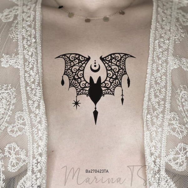 Bat Tattoo - Etsy