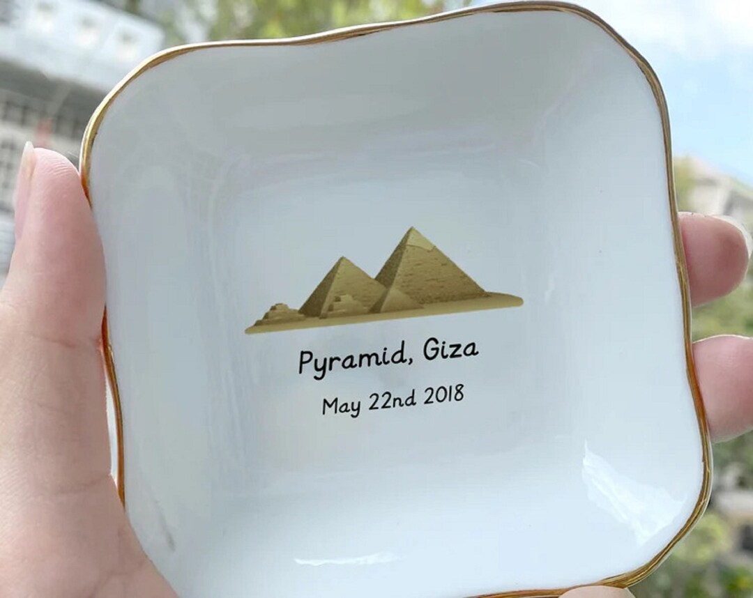 Egyptian Pyramids Ceramic Ring Dish Gift Ancient Historical - Etsy