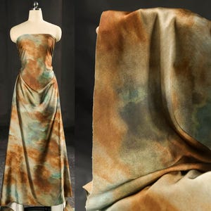 Silk Satin Fabric, Gradient - Dyed Fabric, Acetate - Like Fabric ...